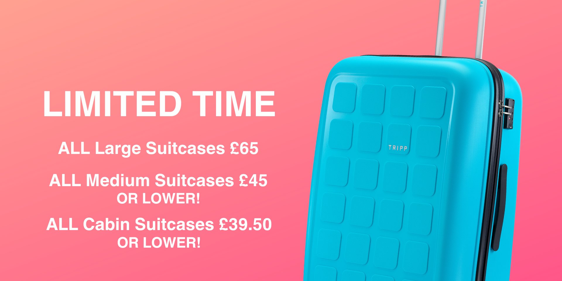 Tripp Luggage | Suitcases, Cabin Cases, Travel Bags & More - Tripp Ltd