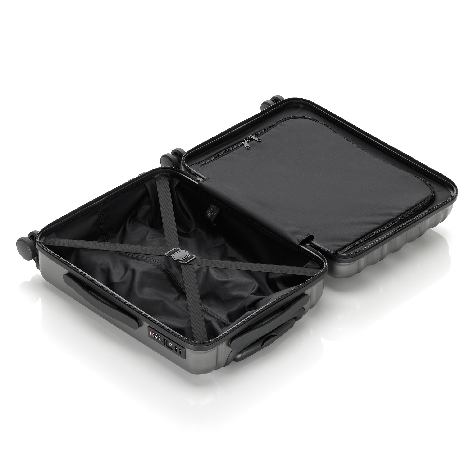 Tripp Retro Pewter Cabin Case 55x37x21cm (Dual Wheel) - Tripp Ltd