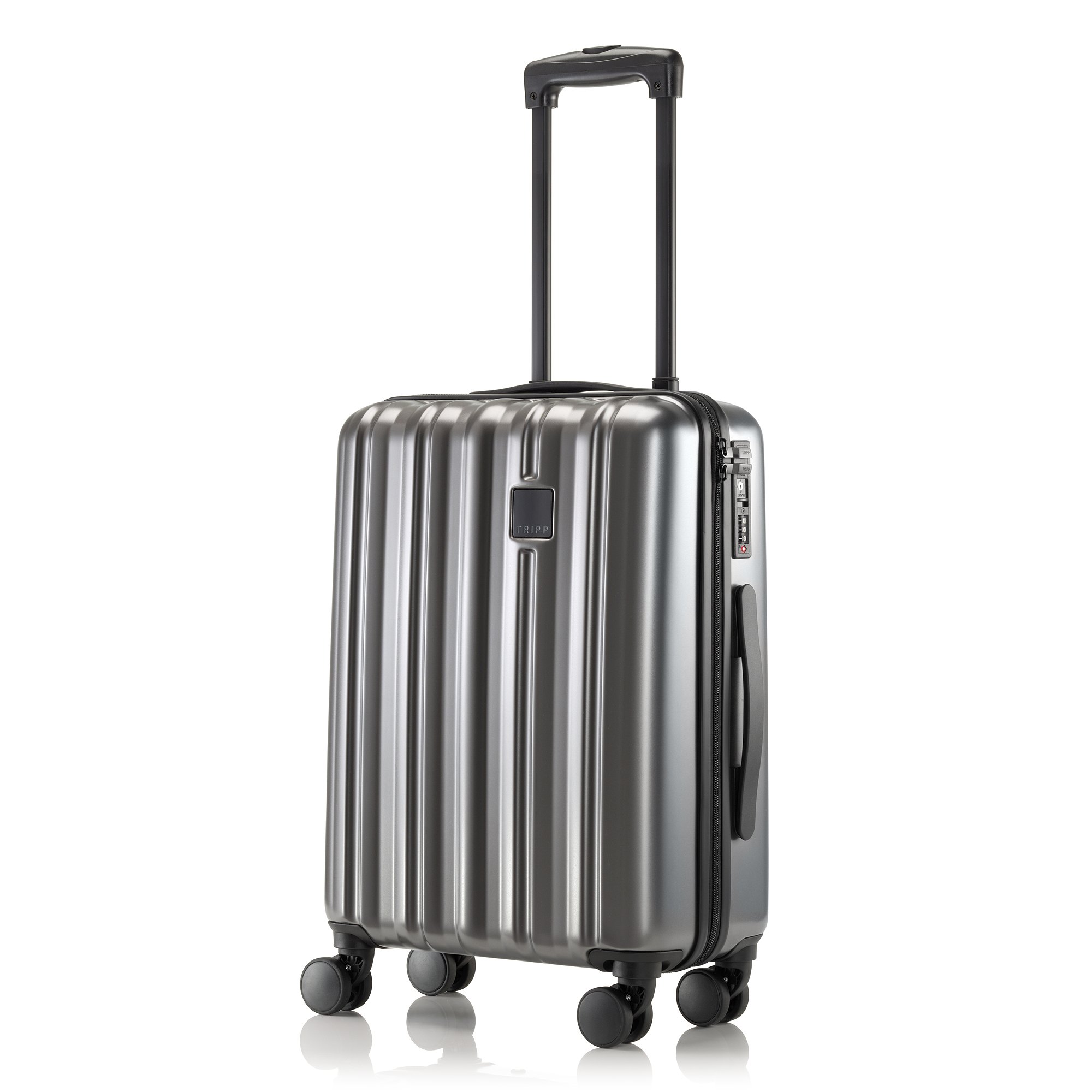 Tripp Retro Pewter Cabin Case 55x37x21cm (Dual Wheel) - Tripp Ltd