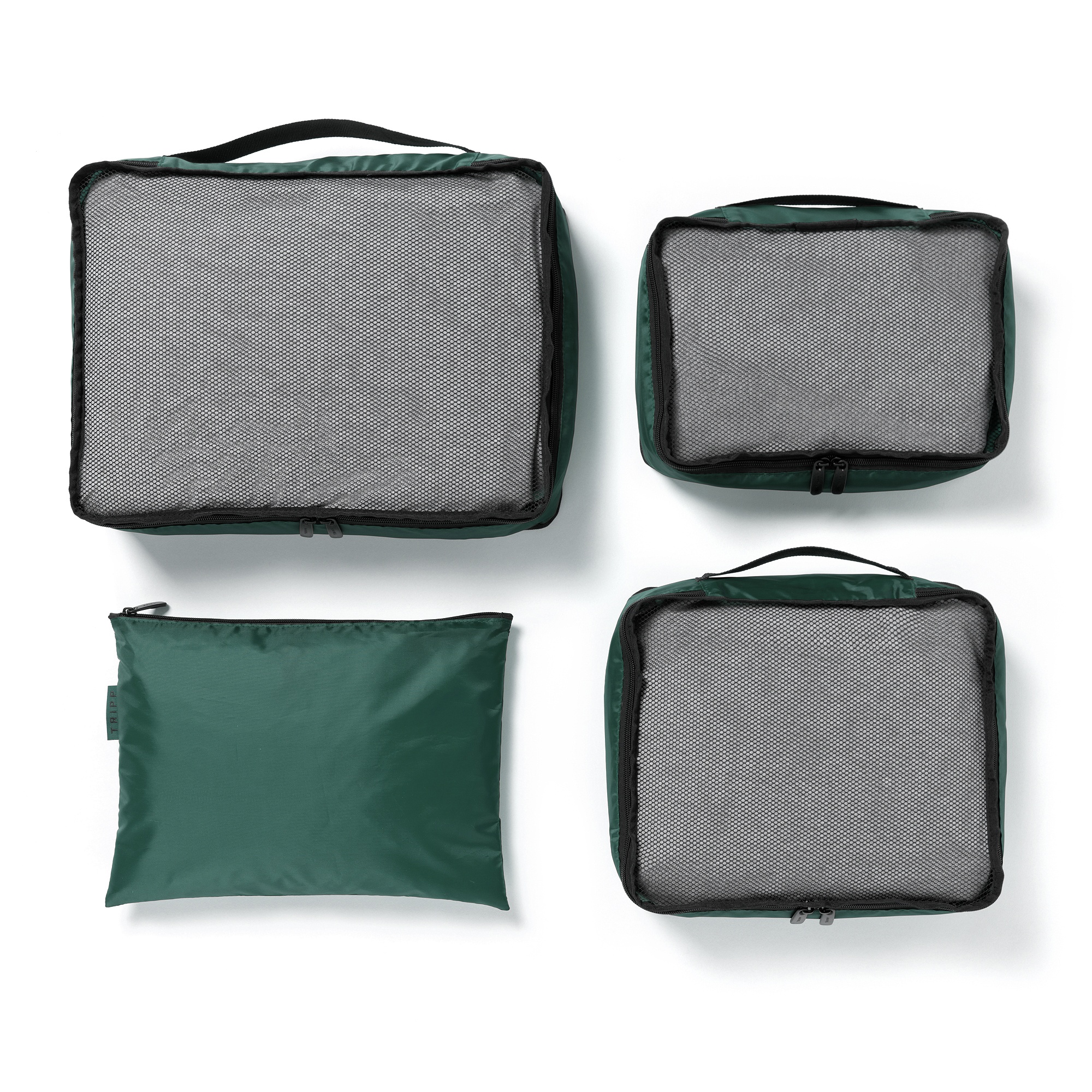 Tripp Forest Green Packing Cubes (Set Of 3) - Tripp Ltd